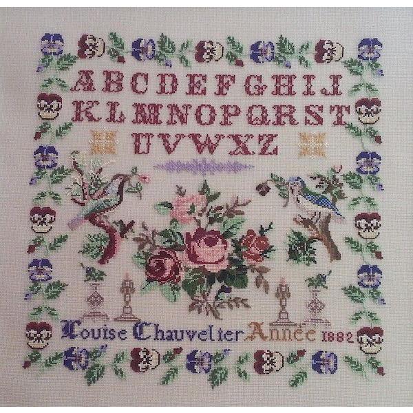 ★クロスステッチチャート★ステッチ数237・*255★DMCの糸対応★イザベルマザブローデザイン