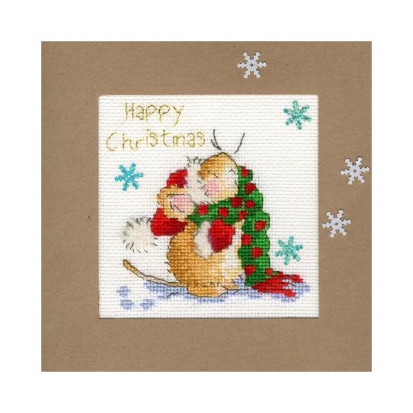 クロスステッチキット ボッシースレッド刺繍キット【簡単な日本語説明書付き】（生地・マデイラ刺繍糸・針・チャート入り）■生地：16カウントホワイトアイーダ■デザインSIZE10 x 10■イギリス製■使用ステッチ/クロスステッチ（バックステッ...