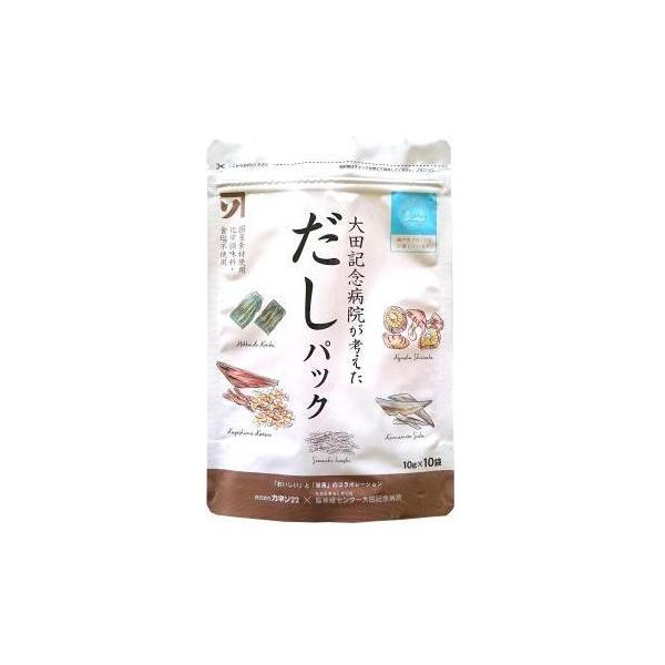 減塩に取り組む脳神経センター大田記念病院の管理栄養士が配合を考えました。鍋で煮だすだけで手軽に本格的なだしがとれます。だしのうま味をきかせることで、塩や醤油の使用量を控えることができます。かつお、いわし、さばは遠赤焙煎加工で風味を高め、さら...