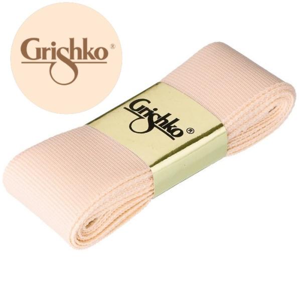 ロシアのバレエメーカー　グリシコのトウシューズリボンコットンからコットン風なポリエステルに素材が変わりました。ソフトで柔らかい感触のコットンの様な風合いのタイプダブルフェイスで生地目があるタイプなので滑らずしっかりと縛ることが出来ます。幅は...