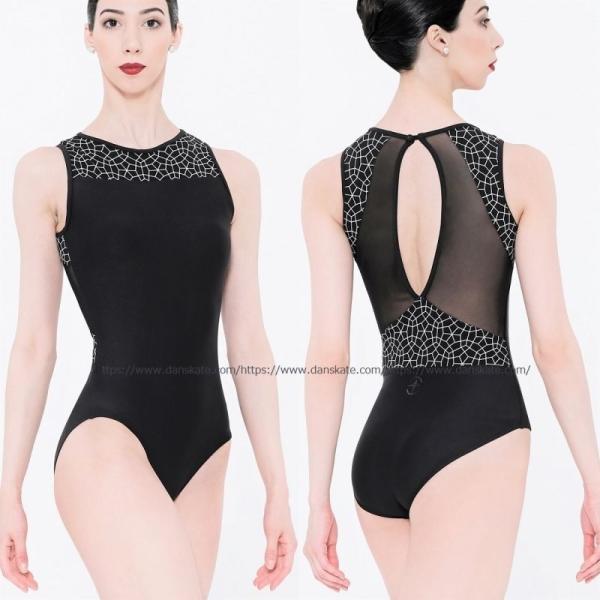 人気のフランスのバレエメーカーWear Moi（ウェアモア）社のレオタード【VALENTIA】ストレッチチュール、バイカラーのジャカード生地、マイクロファイバーの3つの生地を使用したレオタードです。深いカットとアームホールとクルーネックライ...