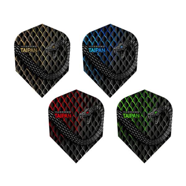 ■商品仕様スペックデータ形状：シェイプ厚さ：100ミクロン内容量：3個■商品説明(2022.01.22 発売商品)100ミクロンの丈夫な金属素材にプリントした、折りたたみフライト。コブラの鱗をイメージしたゴールド、ブルー、レッド、グリーンの...