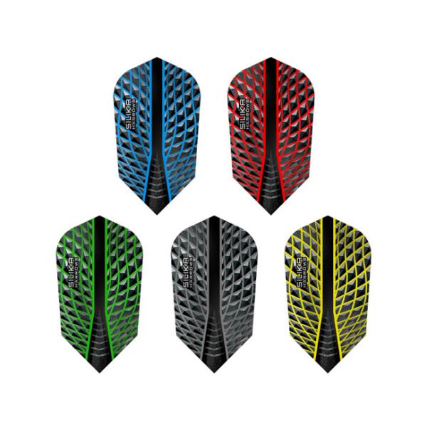 ■商品仕様スペックデータ形状：スリム厚さ：100ミクロン内容量：3個■商品説明(2022.12.16 発売商品)Harrows独自の「シリカ粒子コーティング」を施した「SILIKA FLIGHT」シリーズ。サンドペーパーのようにフライト表面...