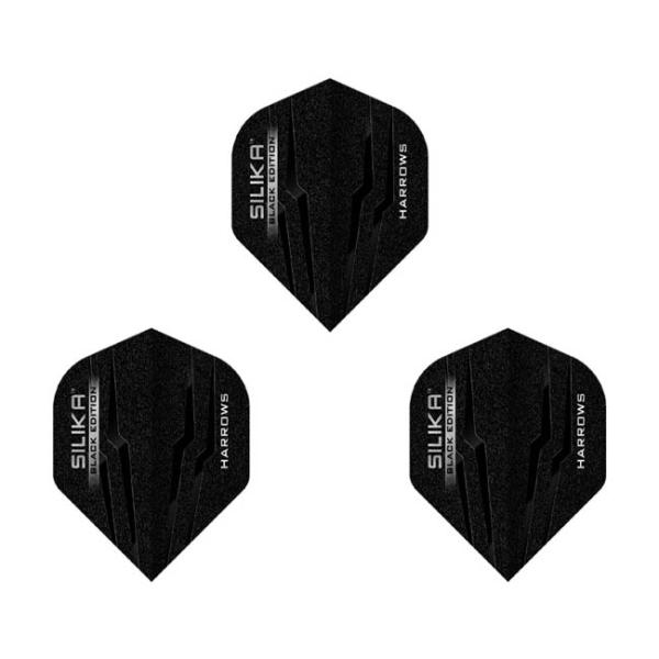 ■商品仕様スペックデータ形状：スタンダード厚さ：100ミクロン内容量：3個■商品説明(2024.5.25 発売商品)Harrows独自の「シリカ粒子コーティング」を施した「SILIKA FLIGHT」シリーズに、BLACK EDITIONが...
