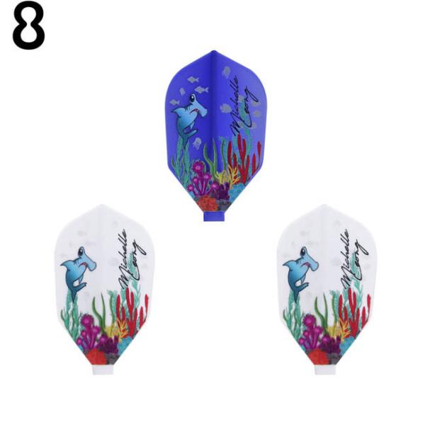 ■商品仕様スペックデータ形状：シェイプ内容量：3個■商品説明(2019.11.09 発売商品)マレーシアのミシェル・リョン選手モデルのエイトフライト。ハンマーヘッドシャークが優雅に泳ぐ海中をイメージしたデザインです。■ご注意※こちらのフライ...