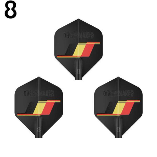 ■商品仕様スペックデータ形状：スタンダード内容量：3個■商品説明(2022.09.17 発売商品)「DREAM MAKER」こと、ディミトリ・ヴァン・デン・バーグ選手モデルの8FLIGHT。ディミトリ選手の出身国であるベルギーの国旗をモチー...