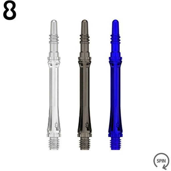 ■商品仕様スペックデータサイズ(バレル-フライト間)：32.0mm内容量：3個■商品説明(2019.11.30 発売商品)星野光正選手の要望で生まれた新形状の8フライトシャフト「ドリックシャフト」！八角形の柱状スピンシャフトが理想的なダーツ...