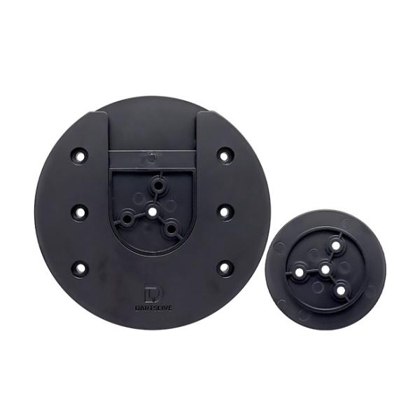 ■商品仕様スペックデータブラケットサイズ(約)：直径13.0cm×厚さ1.2cm■商品説明(2024.4.26 発売商品)家庭用ダーツボードを簡単に設置できるブラケット。ブラケット本体に、ホルダー2種と衝撃緩和シートが付属。取付用ネジも2タ...