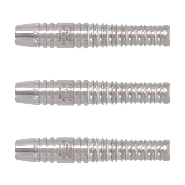 ■商品仕様スペックデータ材質：95%タングステン単体重量：19.0g全長：45.0mm最大径：7.6mm重心：センタータイプ：2BA内容物・バレル×1set(3個)・零シャフト×1set(3個)・チップ×1set(3個)・零フライト×1se...