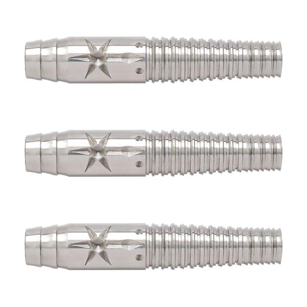 ■商品仕様スペックデータ材質：90%タングステン単体重量：18.0g全長：40.0mm最大径：7.4mm重心：フロントタイプ：2BA内容物・バレル×1set(3個)・シャフト×1set(3個)・チップ×2set(6個)・フライト×1set(...