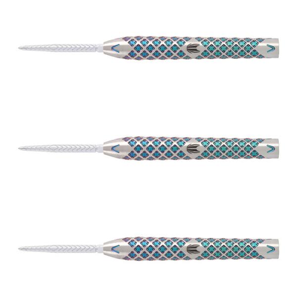 ■商品仕様スペックデータ材質：90%タングステン単体重量：22.0g(ポイント含む)全長：52.0mm最大径：6.8mmタイプ：STEEL内容物・バレル×1set(3個)・シャフト×1set(3個)・フライト×2set(6個)・SWISS ...