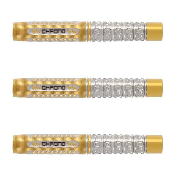 ■商品仕様スペックデータ材質：95%タングステンセット重量：約18.0g単体重量：15.3g全長：47.0mm最大径：6.45mmタイプ：2BA内容物・バレル×1set・CHRONO TITANUM SHAFT×1set・フライト×3set...