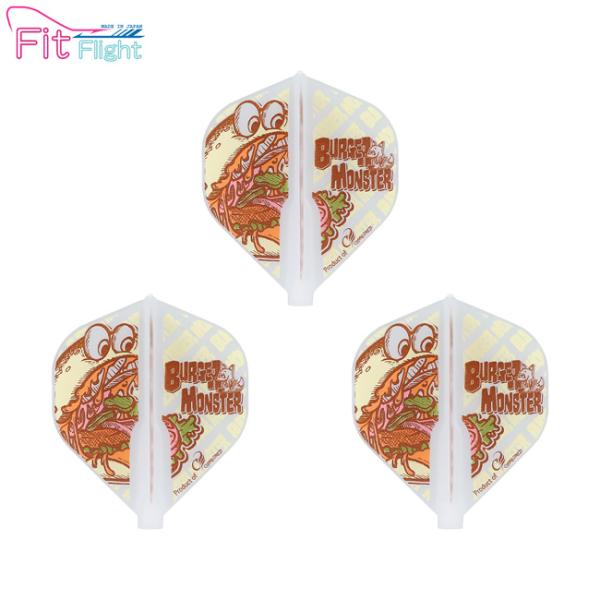 ■商品仕様スペックデータ形状：スタンダード内容物・フライト×1set(3個)■商品説明(2025.6.21 発売商品)ダーツハイブ限定販売！馬場善久選手の新デザイン「BURGER MONSTER」のフィットフライトが登場。「食うか食われるか...