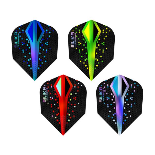 ■商品仕様スペックデータ形状：シェイプ厚さ：100ミクロン内容量：3個■商品説明(2024.2.17 発売商品)Harrows独自の「シリカ粒子コーティング」を施した「SILIKA FLIGHT」シリーズに、新たなデザインが登場！サンドペー...