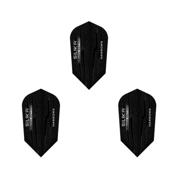 ■商品仕様スペックデータ形状：スリム厚さ：100ミクロン内容量：3個■商品説明(2024.5.25 発売商品)Harrows独自の「シリカ粒子コーティング」を施した「SILIKA FLIGHT」シリーズに、BLACK EDITIONが登場。...