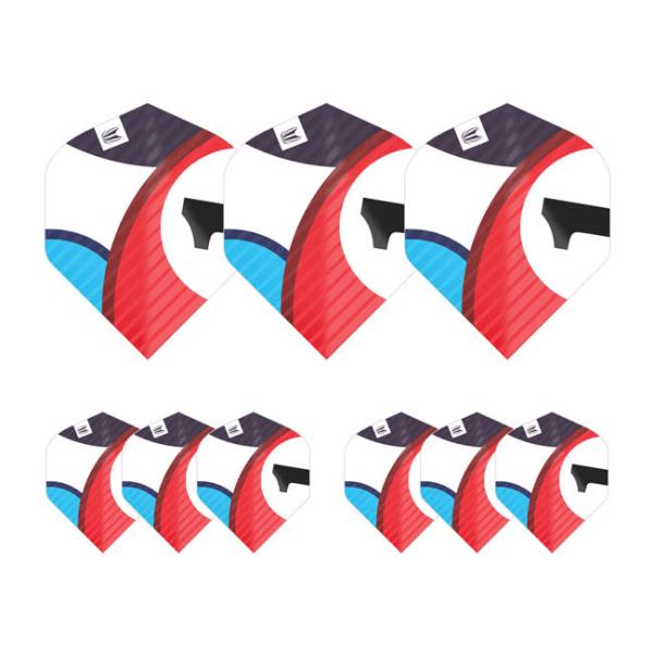 ■商品仕様スペックデータ形状：スタンダード内容量：3set(9個)■商品説明TARGETのバリエーション豊富なフライトに「CHICANE」デザインが登場。形状はスタンダード、シェイプ、TEN-Xをラインナップ。ULTRAシリーズでは、フライ...