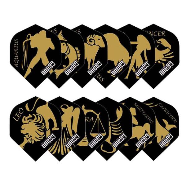 ■商品仕様スペックデータ形状：スタンダード厚さ：130ミクロン内容量：3個■商品説明12の星座(CONSTELLATION)をシルエットで表現したデザインフライト。ご自身の星座を選んでも、お好みのデザインを選んでもお楽しみいただけます。■ご...