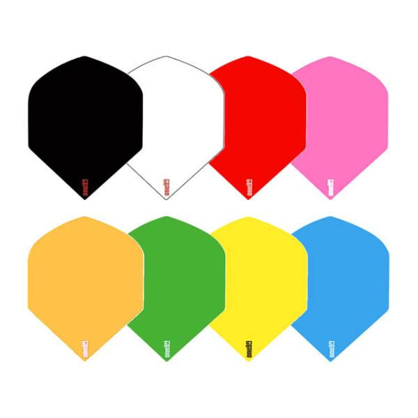 ■商品仕様スペックデータ形状：スタンダード厚さ：130ミクロン内容量：3個■商品説明デザインが一切ないシンプルな無地フライト。8色のカラーバリエーションからお選びいただけます。■ご注意※商品ページ掲載の商品仕様や、パッケージ・デザイン・付属...