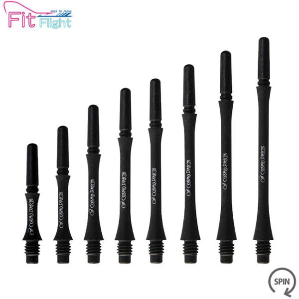 ■商品仕様スペックデータ全長（ネジ山含まず）：26.5mm〜56.5mm長さ（バレル-フライト間）：13.0mm〜42.5mm重量：0.39g〜0.70g※各サイズの数値は画像をご確認ください。素材：カーボン内容量：3本■商品説明プラスチッ...
