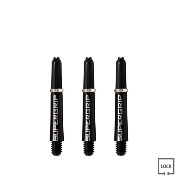 ■商品仕様スペックデータ全長(ネジ山含まず)：34.0mm長さ(バレル-フライト間)：20.0mm内容物・シャフト×1set(3個)・シャフトリング×1set(3個)■商品説明今までナイロンシャフトに付属していたスプリングのシャフトリングを...