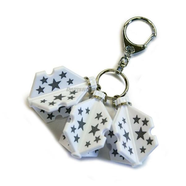 ■商品仕様スペックデータ収納可能フライト形状：4枚羽根収納数：フライト×1set(3個)■商品説明 Ptera Factoryより4枚羽根専用のフライトスロットケースが登場。ポップな星柄のデザインが施されています。飛び出し防止のリングを標準...