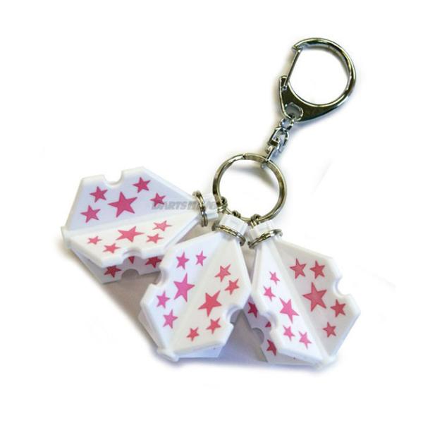 ■商品仕様スペックデータ収納可能フライト形状：4枚羽根収納数：フライト×1set(3個)■商品説明 Ptera Factoryより4枚羽根専用のフライトスロットケースが登場。ポップな星柄のデザインが施されています。飛び出し防止のリングを標準...