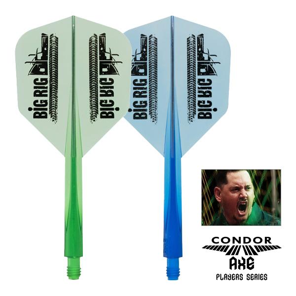 【発売日：2025年08月16日】21世紀の新素材と言われる特殊樹脂を使用した硬質CONDORフライト。その新素材を100％活かす量産方法に改善、更にネジ形状を大幅に改良。Ben Robb選手のCONDOR AXE「BIG RIG 2」！■...