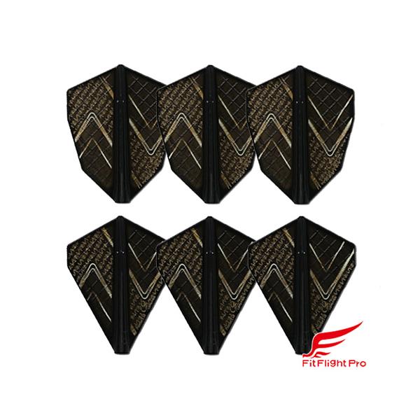 Fit Flight Pro × Andrew GildingCOSMO DARTSプレーヤーAndrew Gilding（アンドリュー・ギルディング）選手の1stモデルフライトです。・1セット(3フライト)入り・形状：S-4、V-4