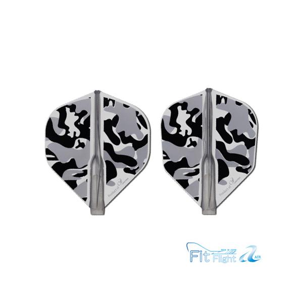 「Fit Flight (AIR) Printed Series」第39弾は『Liquid Camo』今までありそうでなかった迷彩柄を、実際に使われる迷彩服のカラーを元にデザインしました。・1セット(3フライト)入り・形状：スタンダード、シェープ