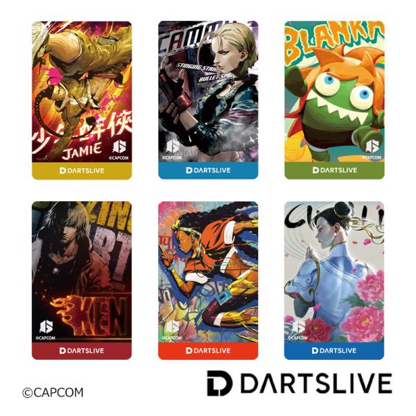 【発売日：2026年05月08日】対戦格闘ゲームの金字塔『ストリートファイター6』とのスペシャルコラボが実現！カードデザインは全6種類。全種にキャラクターボイス入りのデジタルコンテンツ（サウンドライブエフェクト・ダーツライブテーマ）を内蔵し...