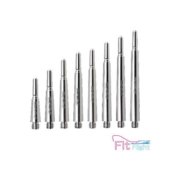 超ジュラルミン製のFit Shaftが登場。スピン、ロックの2タイプにそれぞれ8サイズをラインナップ。1set3本　Oリング6個付き1:13.0mm 1.20g2:18.0mm 1.51g3:24.0mm 1.85g4:28.5mm 2.1...