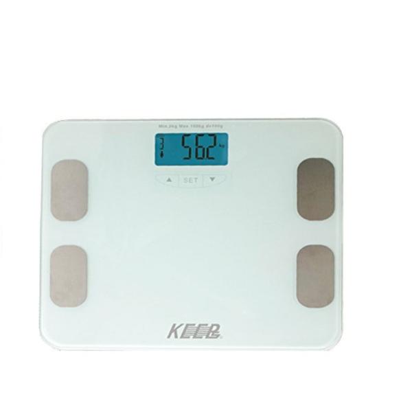macros マクロス KEEPs 体組成計 カラダスケール WH MEHR-10ホワイト色の販売となります。8種類の測定が可能！ 乗るだけの簡単計測 毎日チェックして健康な体へ・サイズ：30×26×2cm・素材：強化ガラス、ABS・電源方...