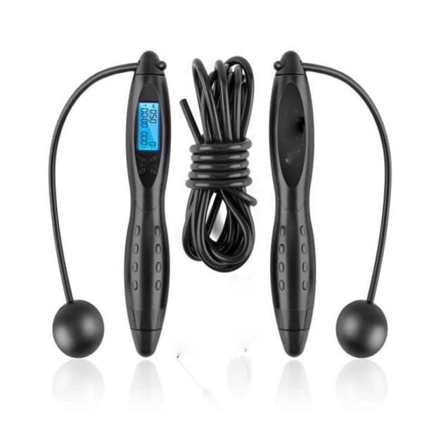 運動表示：4つのボタン縄跳び、タイマー、消費カロリー体重と跳び回数は、 LED液晶面が明らかにが表示され自分のジャンプレコードを計算でき、鍛錬状況がわかりやすくなります。◆運動簡単：コードレスを取り替えて、狭いところでエアー縄跳びもでき抜群...