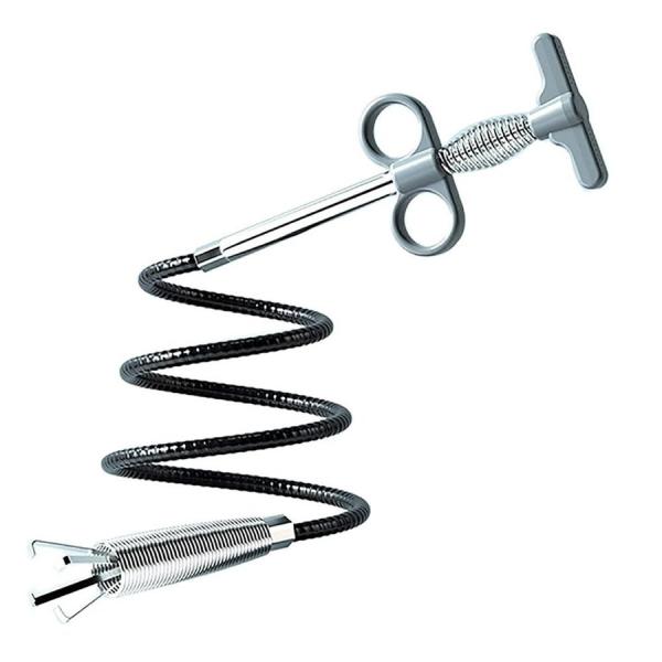 排水管やトイレのつまりを解消するために家庭用パイプクリーナー(1.6m)。女性一人でも簡単に使え、汗だくにもならず、手も汚れないから、配管掃除が楽になります。柔軟で曲がりやすいスプリング式ケーブル。上部に快適なグリップ、重いスチールスプリン...