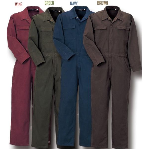 kure-116ムラのある繊維スラブ素材を使用する事によって、<カジュアルツナギ>大人ツナギっぽい仕上がりになっております。素材感のある商品です。生地が厚そうに見えますけど生地の厚さは、まさにALL　SEASON<中厚&g...