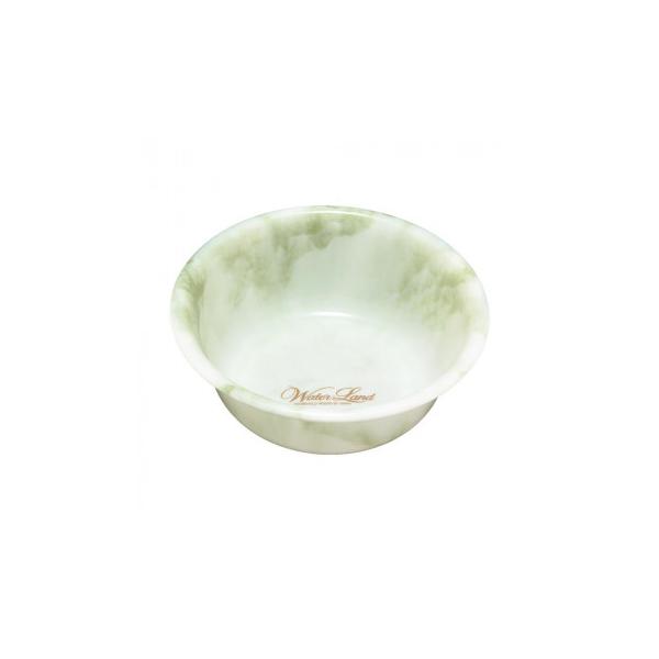 2色の樹脂を絡めた、ハイグレードマーブル調の湯桶です。