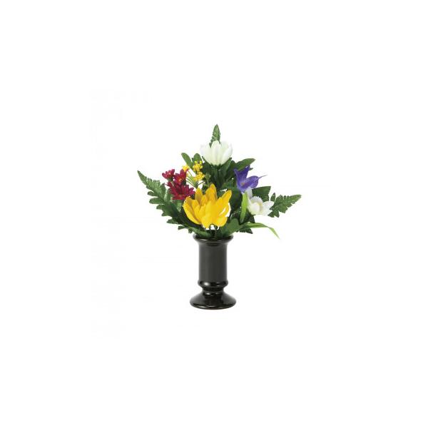 色とりどりの花が使用された仏花の造花です。