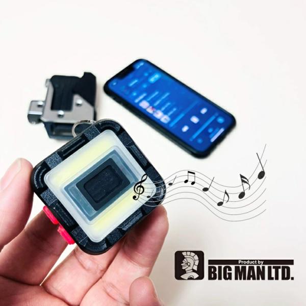 ■ビッグマン BIG MANBPML-ZERO1 マイクロブルートゥーススピーカーwithライトミニミニポケットライト 充電式キューブ■機能・小型スピーカーとライトが1つに。Bluetoothで接続が可能。・ライト本体のボタンで音量調節と再...