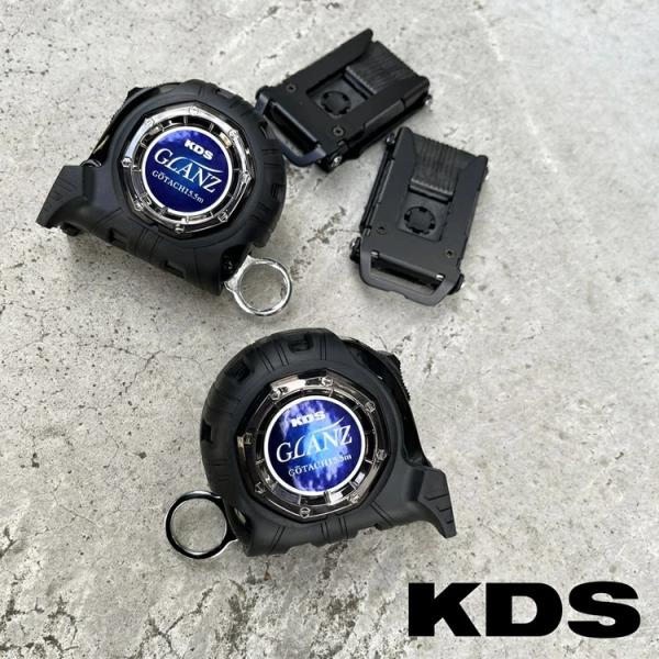 ■ムラテックKDSGZ2555Z_GZ2555RZ グランツ 右基点 左基点 厚爪ホルダー付き 25mm×5.5m■製品概要・特徴・左基点目盛、右基点目盛・立ち2.6m以上の剛立イエローテープ・大きさそのまま5.5m・メタルホルダーGZ用ア...