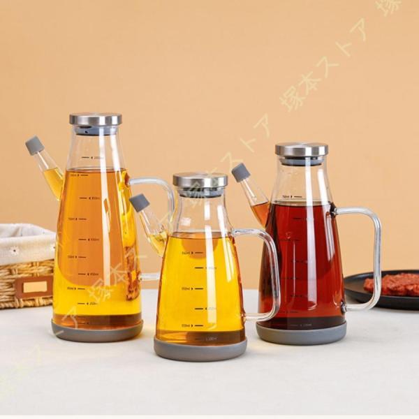 商品の説明550MLサイズ：9.7× 18.5cm、750MLサイズ：9.8× 21cm、1000MLサイズ：10× 24cm製品の形状は寸法図によって表示される形状と同じである色：透明素材：ガラス+シリカゲル【包装は空気柱で梱包します】目...