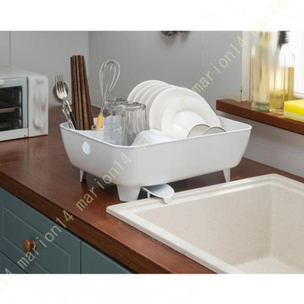 【商品仕様】製品：約39*30.5*13.5cm。A=2個入り。具体的な製品とサイズは画像の説明を見てください。材質：PP製（錆びない ）。注意：製品はキッチン収納棚に限り、食器は含まれていません！【水切りかごに食器を収納】今回の水切りカゴ...