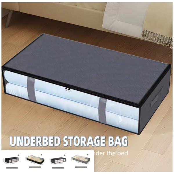 Ｍサイズには毛布や衣類がたっぷり入ります。Lサイズにはダブル掛け布団/シングル敷布団が入ります。竹炭不織布で防臭/防湿/防カビ/防ダニで通気性も抜群で布団や衣類を守ってくれます。中身が見える窓付でファスナーを開けなくても中身ができます。ファ...