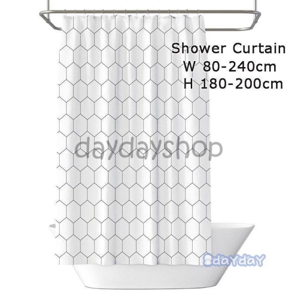 ◆◆カラー：写真通り◆素材：ポリエステル100％ ◆サイズ ：11サイズ◆セット内容 ：シャワーカーテン+リングご注意事項 ：◆生地の伸縮により若干の誤差及びタグの表記とは異なる場合があります。 あらかじめご了承ください。◆洗濯の際は色落ち...