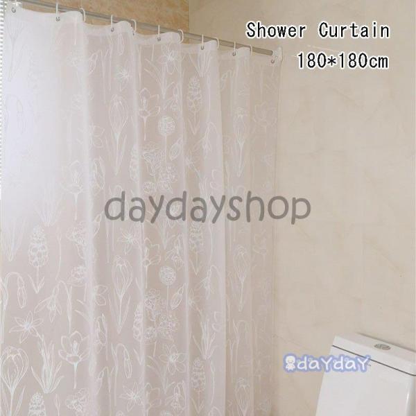 ◆◆カラー：写真通り◆素材：ポリエステル100％ ◆サイズ ：180*180cm ◆セット内容 ：シャワーカーテン+リングご注意事項 ：◆生地の伸縮により若干の誤差及びタグの表記とは異なる場合があります。 あらかじめご了承ください。◆洗濯の...