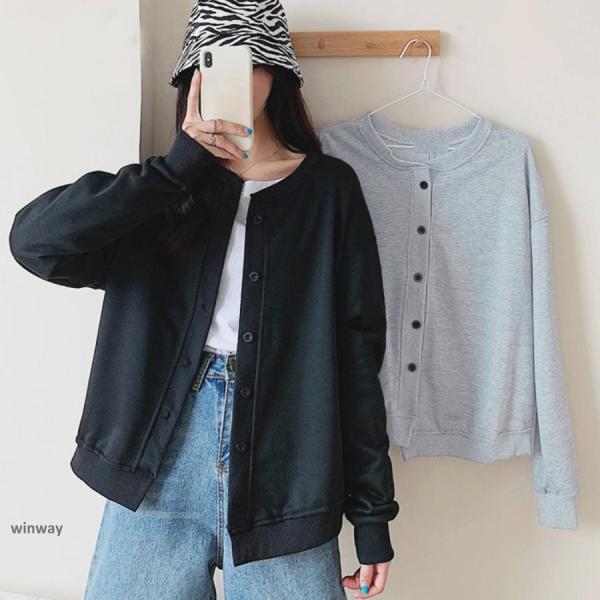 素材：ポリエステル70％+綿30％カラー：ブラック/グレーサイズ：ワンサイズ(XL)着丈:約58cm 肩幅:約58cm 袖丈:約56cm ゆき:約85cm 身幅:約61cm 胸囲:約122cm裏地：なし伸縮性：なし透け感：なし生産国：中国韓...