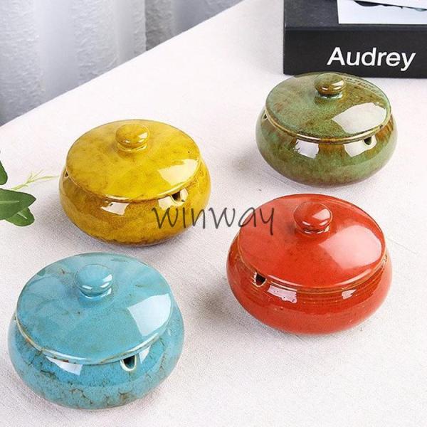 ■ 品名：灰皿■ 素材：セラミック■ カラー：全9色■ サイズ：11.2*9cm灰皿 おしゃれ 卓上灰皿 業務用 父の日 母の日 ギフト 喫煙 男性へ メンズ プレゼント 贈り物 おしゃれ タバコ Men's おしゃれ