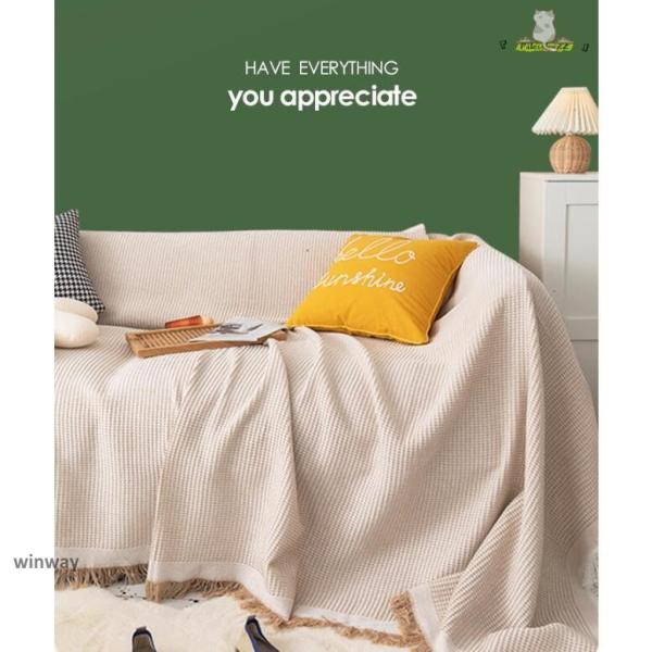 ソファーカバー マルチカバー おしゃれ 大判 長方形 無地 北欧風 ファブリック装飾用品 壁掛け布 伝統 多機能装飾用品 ブランケット ひざ掛けふちは生産ロットによってデザインや色が変わる場合がございっます。ご了承くださいませ。ソファーカバ...