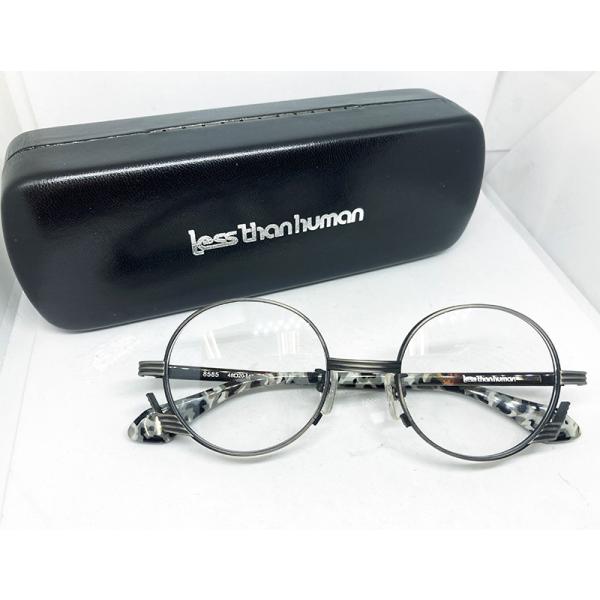 Less than human（レスザンヒューマン）2022年 春夏モデル！！側面下に羽根の付いたデザインです。8585　Col.89　48□20-140　made in japan　男女兼用　定価37,000円(税別)レンズサイズ(約)：...