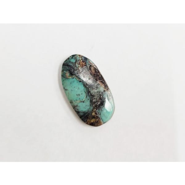 ビスビーターコイズのカボションルース6ctです。大きさ（約）：20.6ｘ11.4ｍｍ最大厚み(約)：3.4ｍm バッキング済みです。画像でのご判断でノークレームノーリターンでお願いします。ご覧のモニターやビデオカード等により実際の色合いとは...