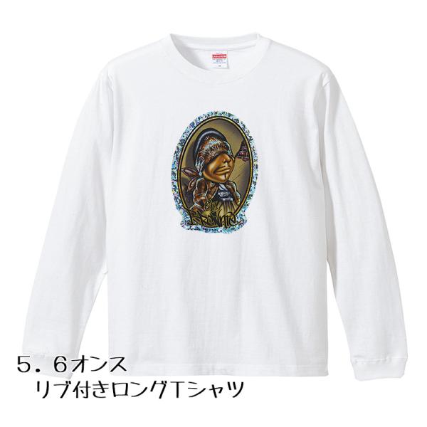 平置き採寸です。肩幅は直線で測っております。多少の誤差はご了承ください。生地色 白　綿 100％ セミコーマ糸。5.6oz　表プリント。裏は無地。プリント面変更ご希望の場合はご注文の際、ご指定下さい。【S】身丈65cm　身幅49cm　肩幅4...